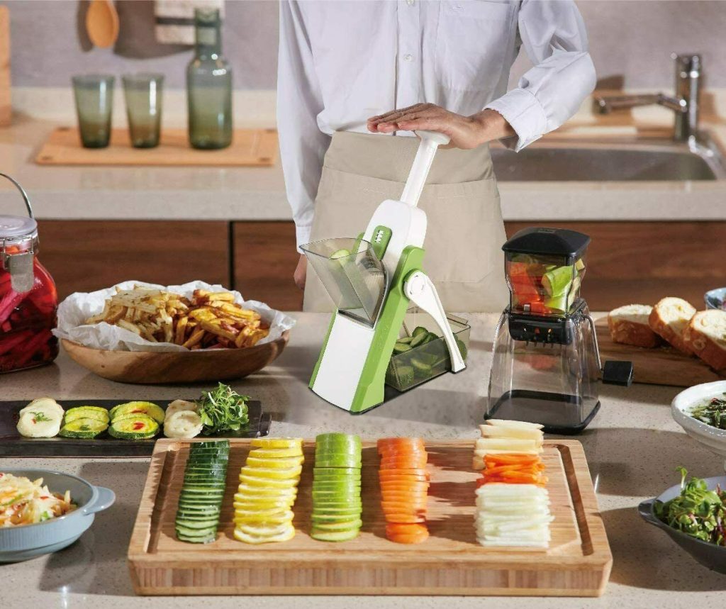 4 In 1 Vegetable Cutter Chopper Adjustable Multi-function Cutter ...