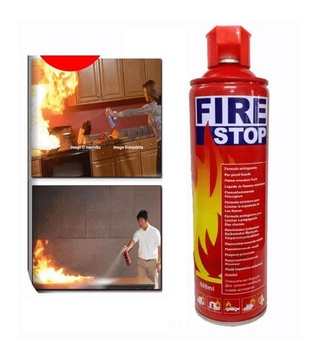 Foam Stop Fire 500ml Portable Fire Extinguisher Spray | Fire Stop ...