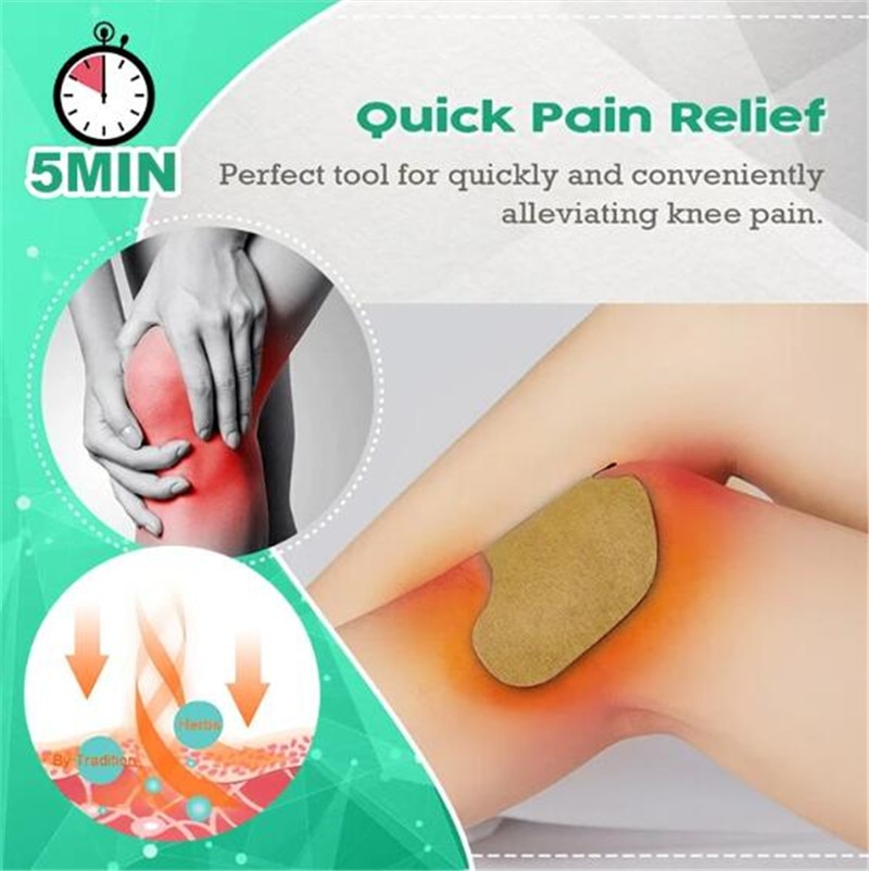 New Knee Plaster Sticker Wormwood Extract Knee Joint Ache Fast Pain ...