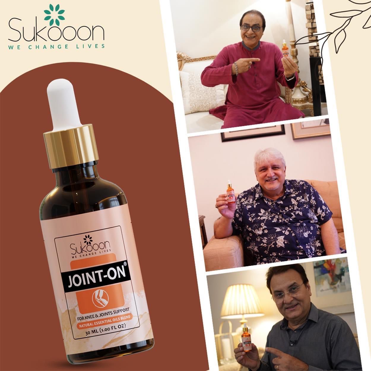 Sukoon Joint On Essential Oil Blend For Pain in Joints, Back Pain ...