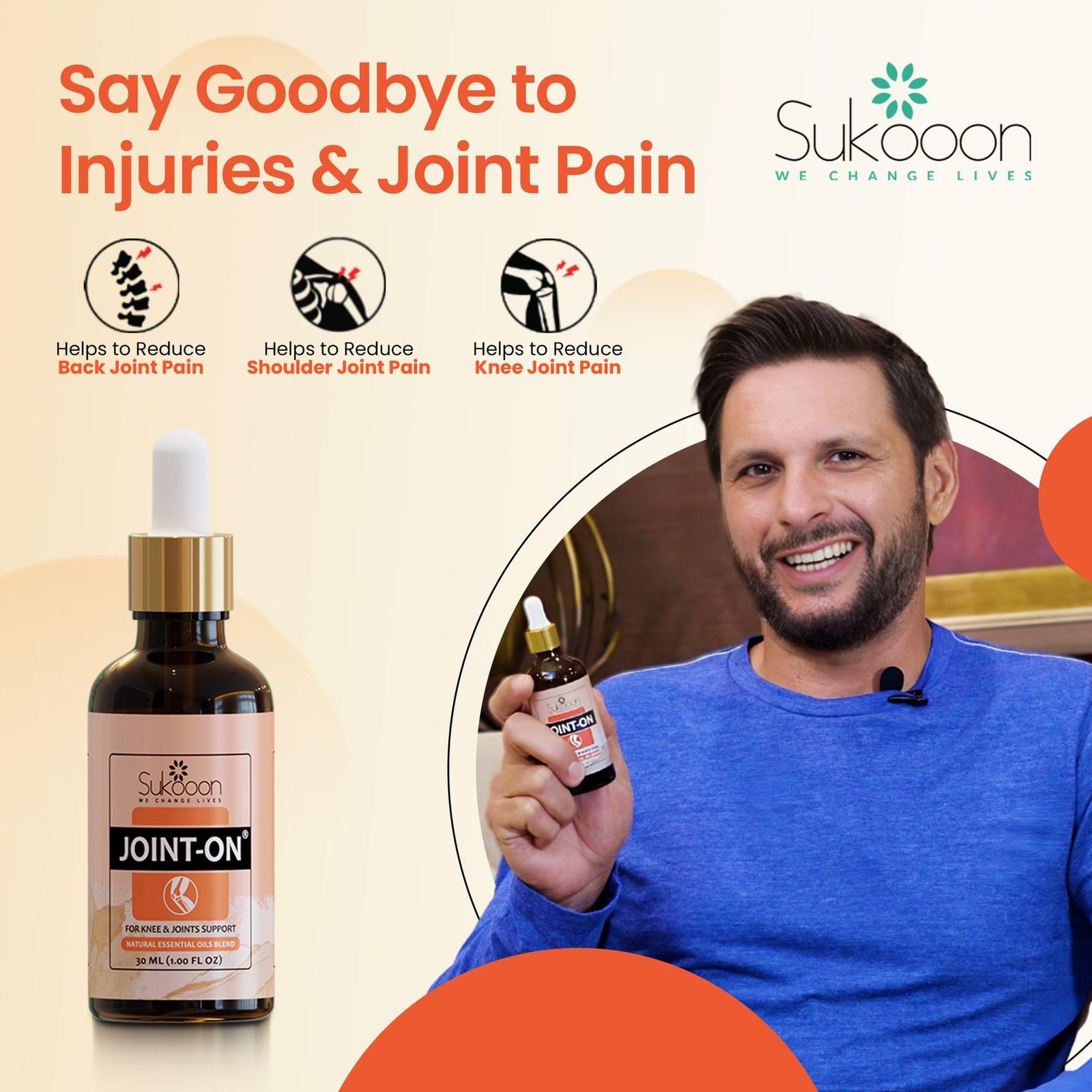 Sukoon Joint On Essential Oil Blend For Pain in Joints, Back Pain ...
