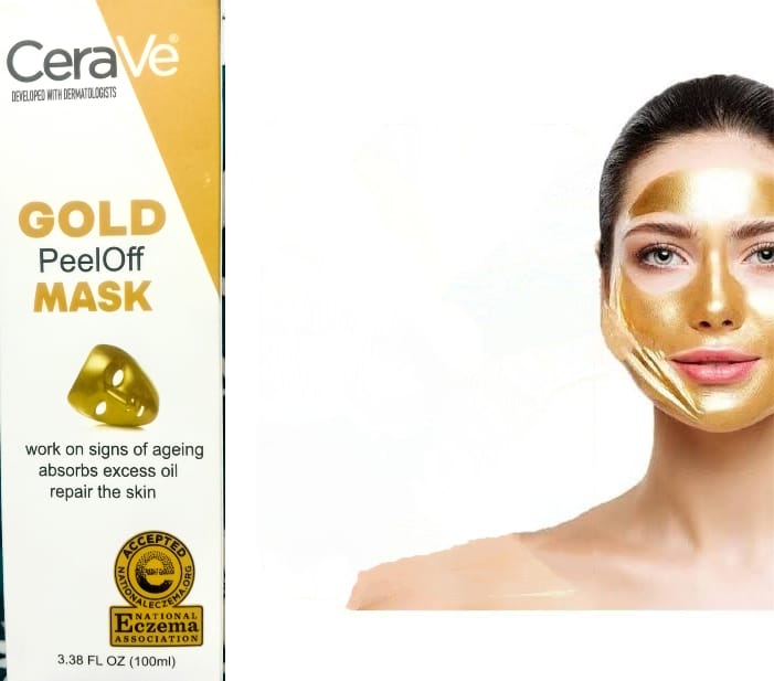 CeraVe Radiant Glow Peel-Off Gold Mask Â– Deep Cleansing & Brightening ...